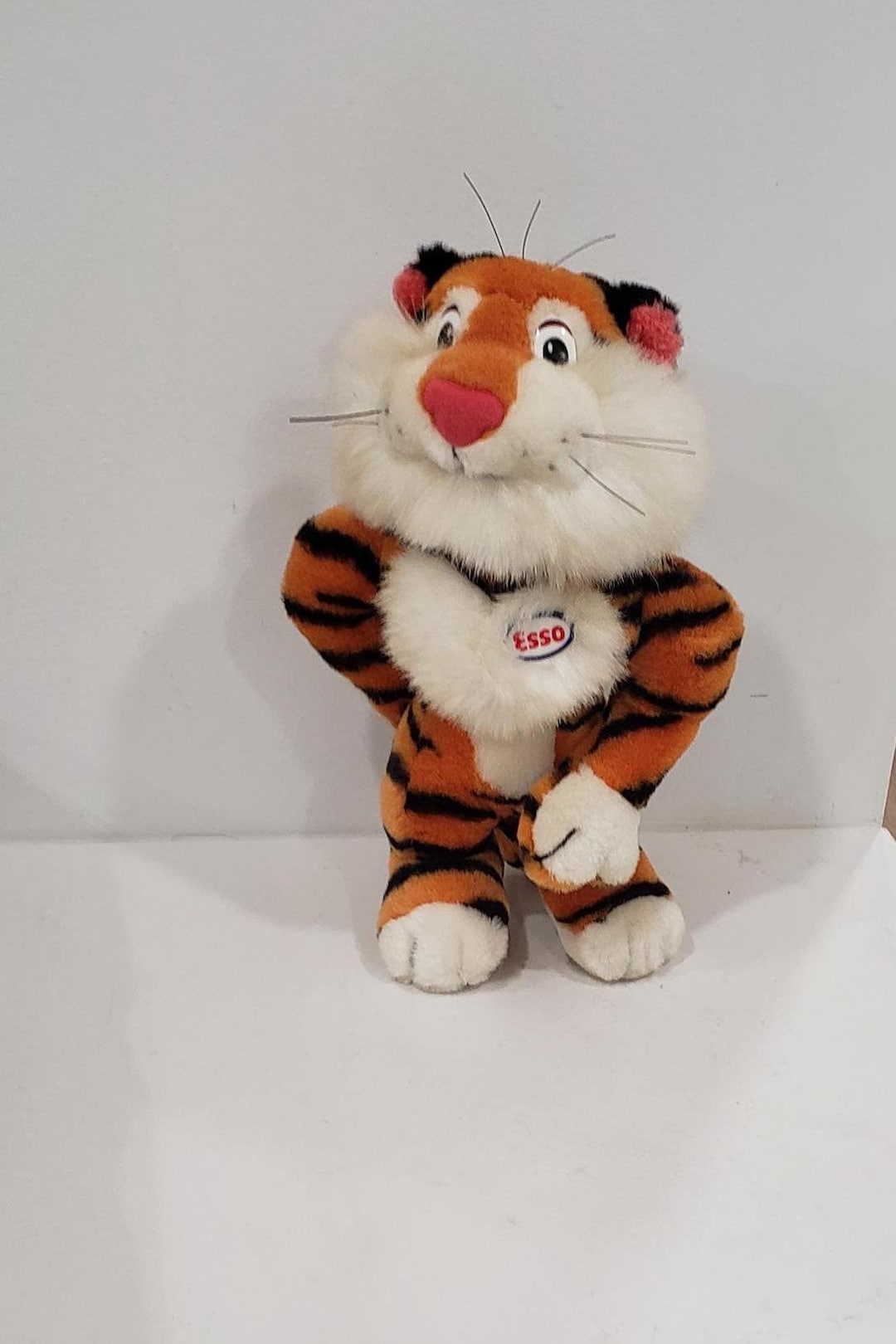 Vintage Esso Gas Station Plush Tiger, Esso Mascot, Tiger Plush Toy ...