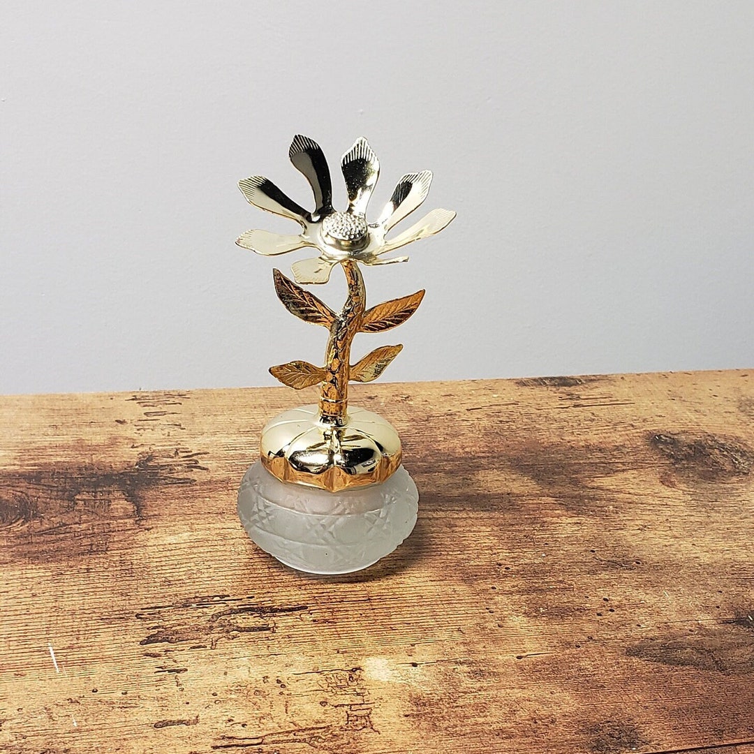 Vintage Avon Keepsake Cream Sachet Bottle, Avon Keepsake Gold Colored ...