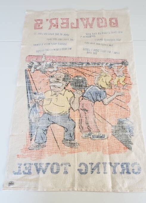 Bowler's Crying Towel Vintage Bowling Theme Tea Towel | Etsy