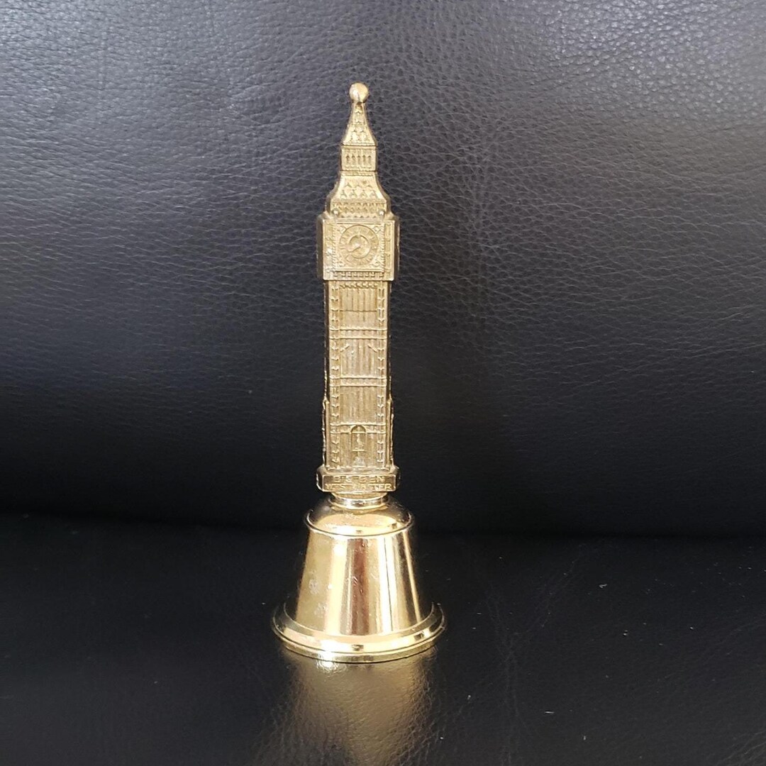 Vintage Brass Big Ben Westminster Hand Bell, Souvenir Bell, Brass Bell ...