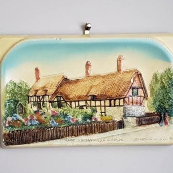 Hand Painted W. H. Bossons Chalkware Plaque - Etsy