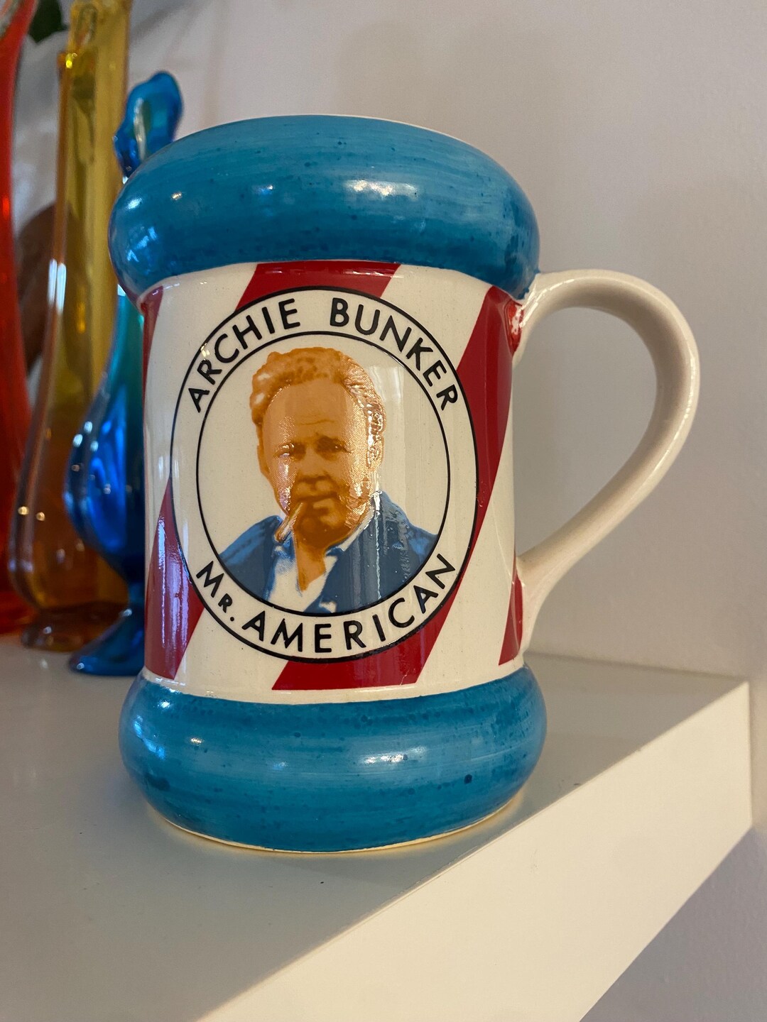 Vintage Archie Bunker Mug, Mr. American Mug, Made in Japan, Archie ...