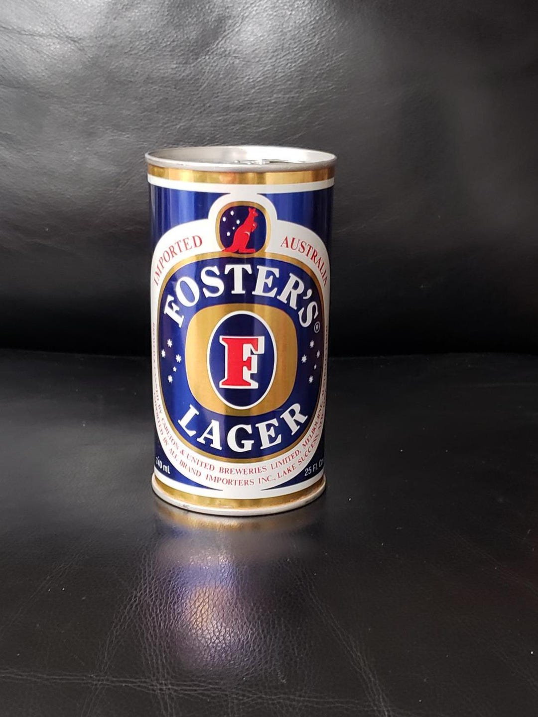 Foster's Lager, Fosters Lager Steel Beer Can, 740ml , 25 Oz., Kangaroo ...