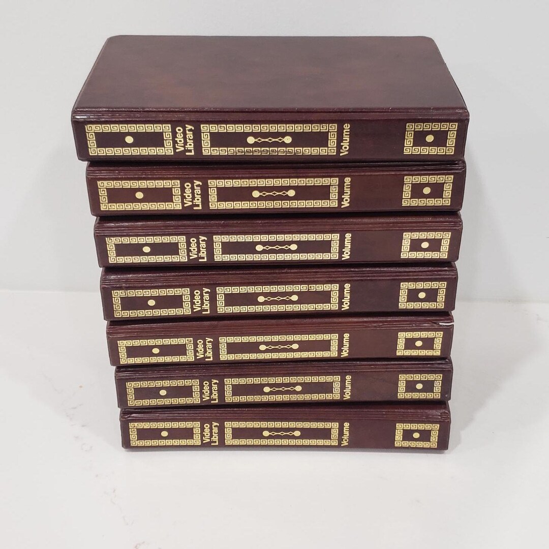 VHS Empty Library Style Video Cassette Cases X7 , Vhs False Book Style ...