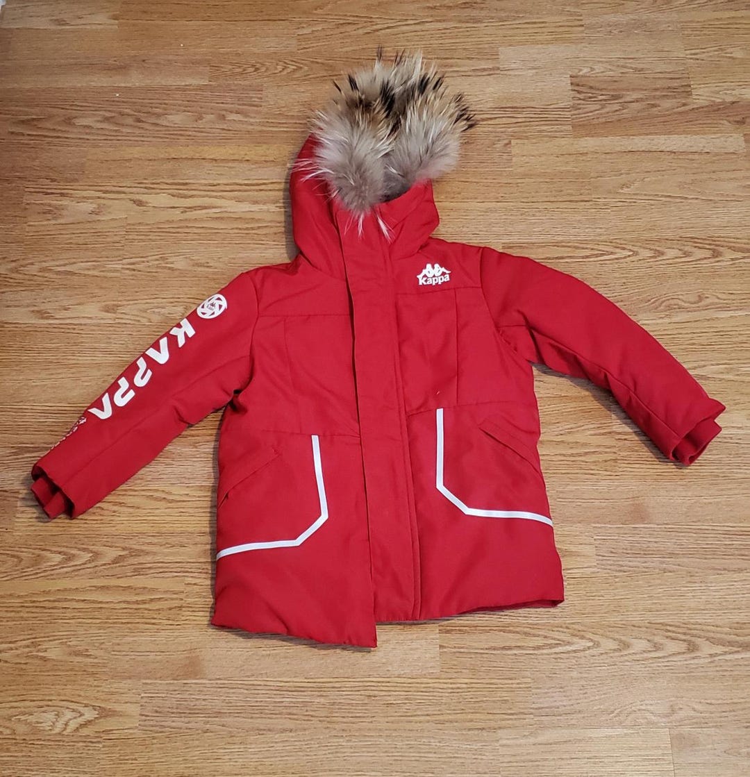 Down Parka, Kappa Italy Down Filled Jacket, Youth Kappa Calcio Italia ...