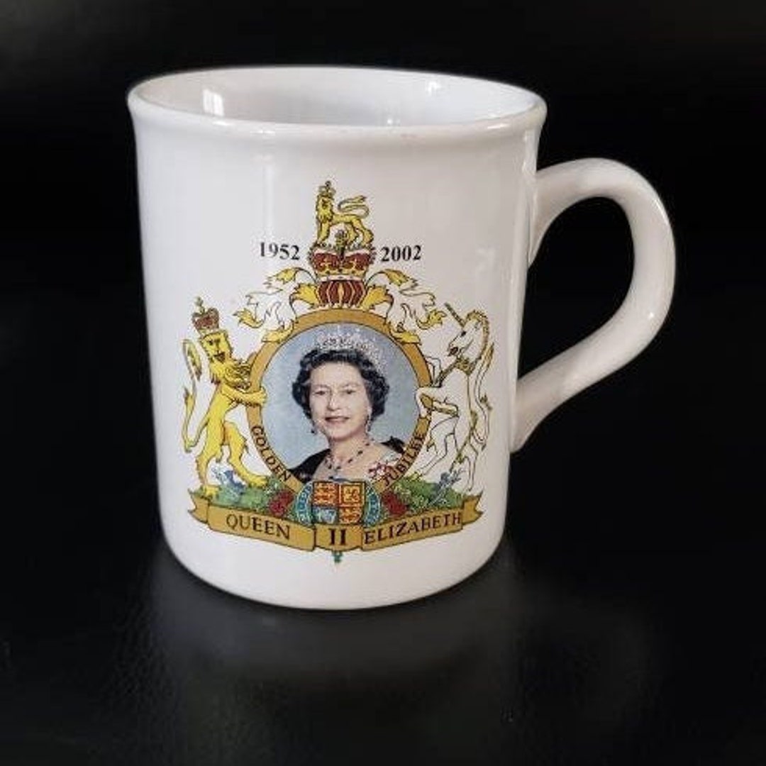 Queen Elizabeth II Golden Jubilee 1952 2002 Mug, HRH Queen Elizabeth ...