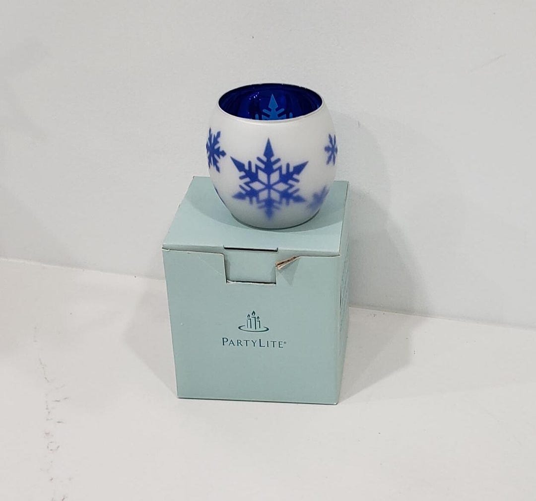 Partylite Snowflake Tealight Holder, Partylite P8676U , Frosted White ...