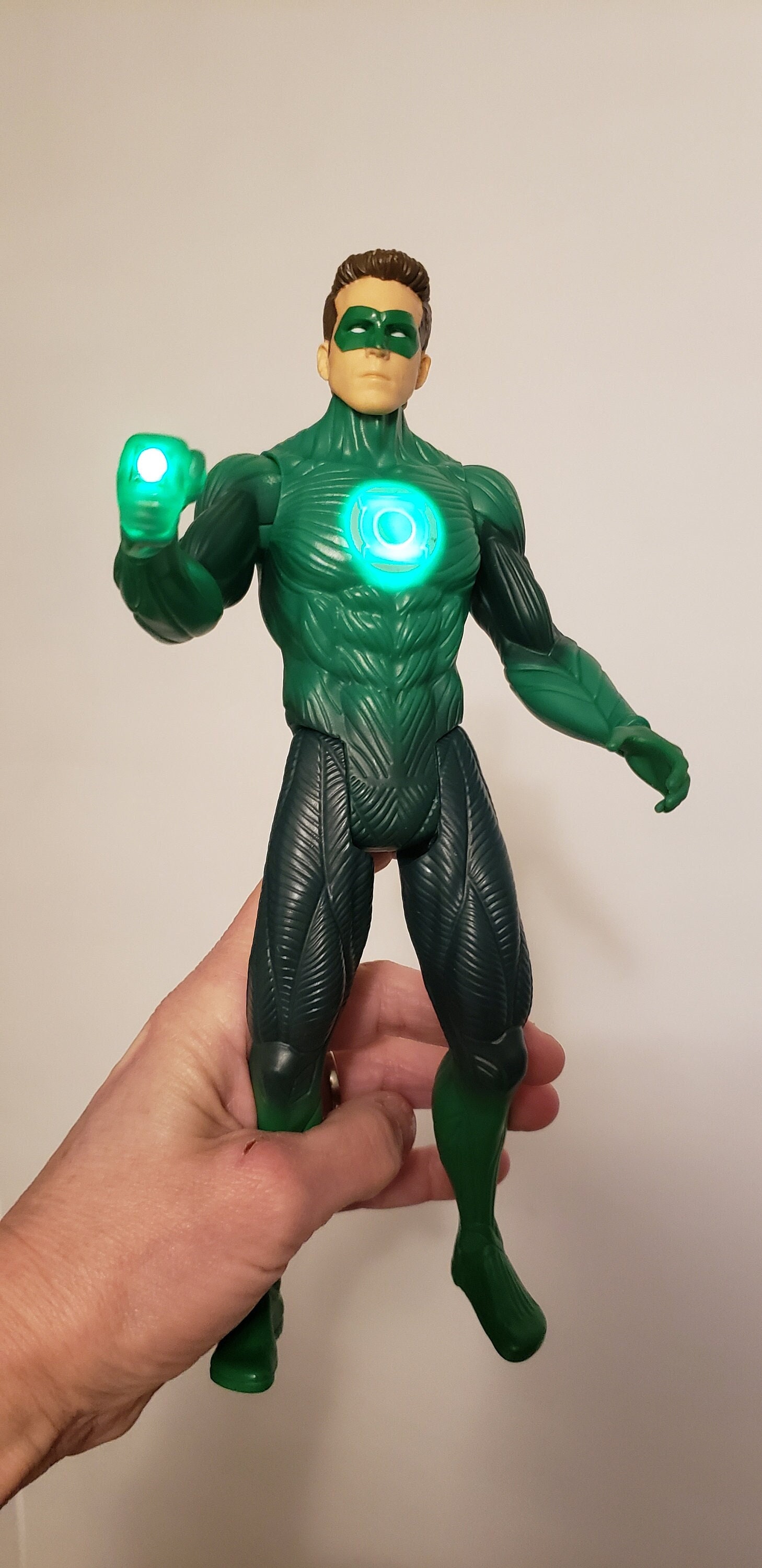 Green Lantern Hal Jordan Ryan Reynolds 10 Inch Action Figure Mattel DC Comics 2011 FX Lighted Ring FX Lighted Chest Etsy