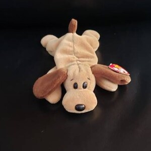Ty Beanie Baby Bones the Dog Beanie Baby, Beanie Baby Bones With PVC ...