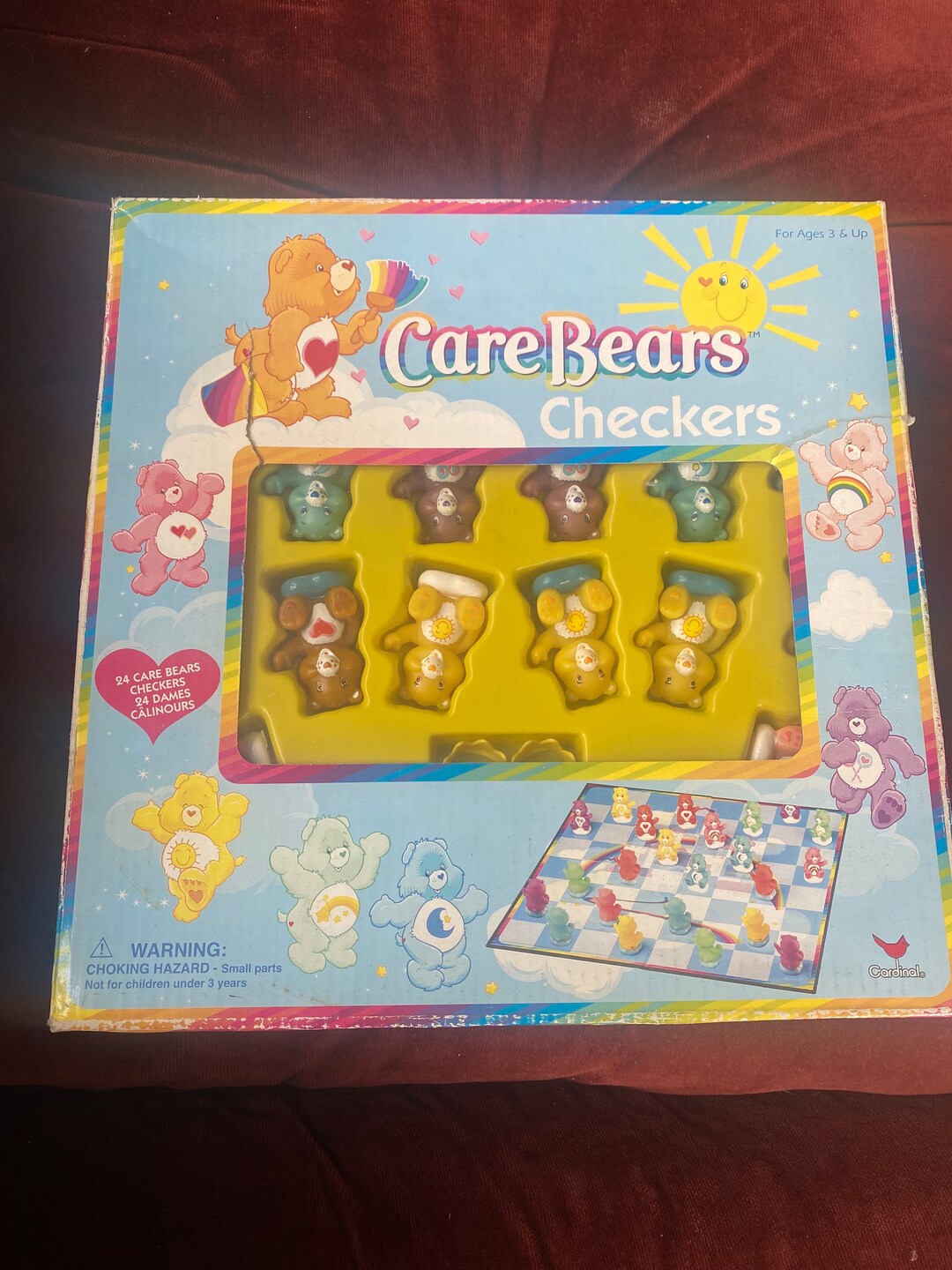 2003 Care Bears Checkers Game, Care Bears Game, Kids Checkers, Care ...