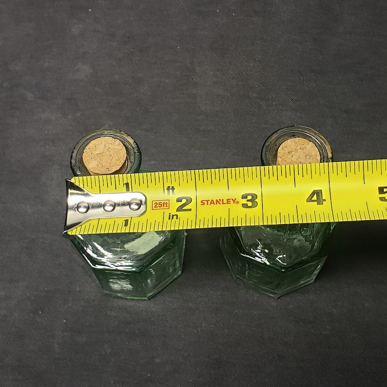 Green Glass Bottles, Octagonal Aqua Recycled Glass, Made in Spain ...