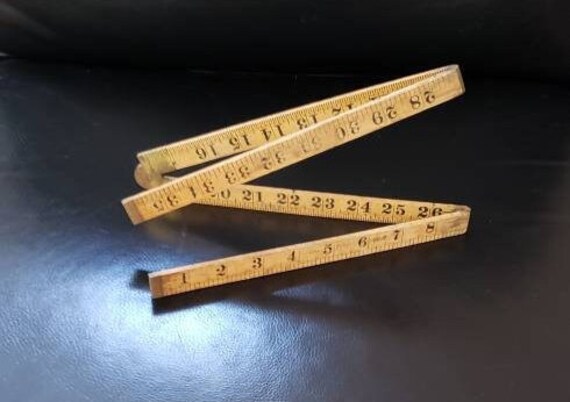 Craft Supplies & Tools boxwood ruler Rabone boxwood yardstick Vintage ...