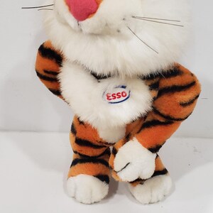 Vintage Esso Gas Station Plush Tiger, Esso Mascot, Tiger Plush Toy ...