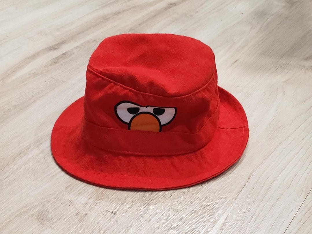 Elmo Bucket Hat, Coppertone, Sesame Street , Red Kids Sun Hat, read - Etsy