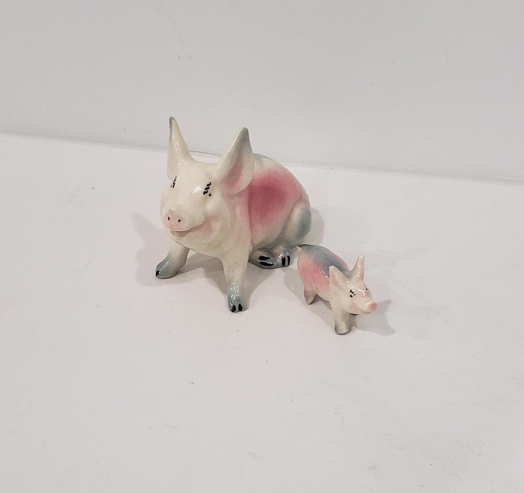 Vintage Mother and Baby Pig Set, Beswick Style Pigs, Mother Pig and ...