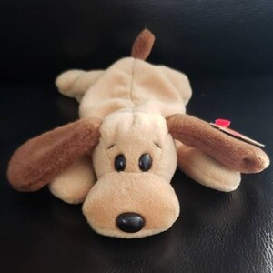 Ty Beanie Baby Bones the Dog Beanie Baby, Beanie Baby Bones With PVC ...