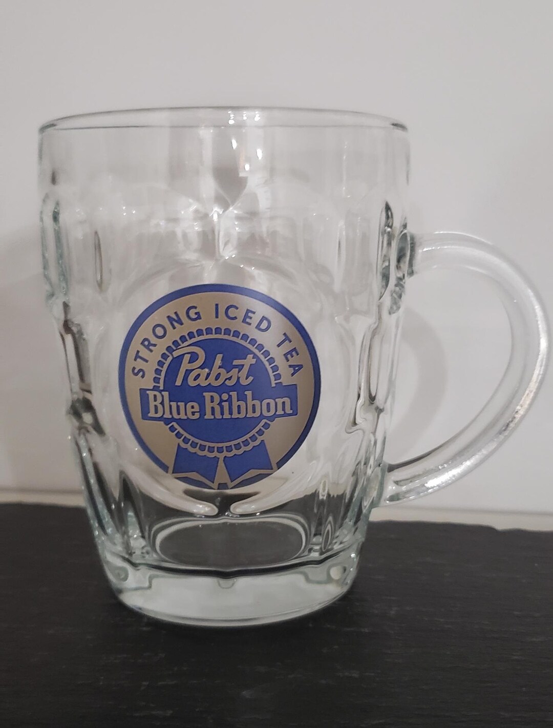 Pabst Blue Ribbon Strong Iced Tea Mug, PBR Advertising Glass Nib - Etsy