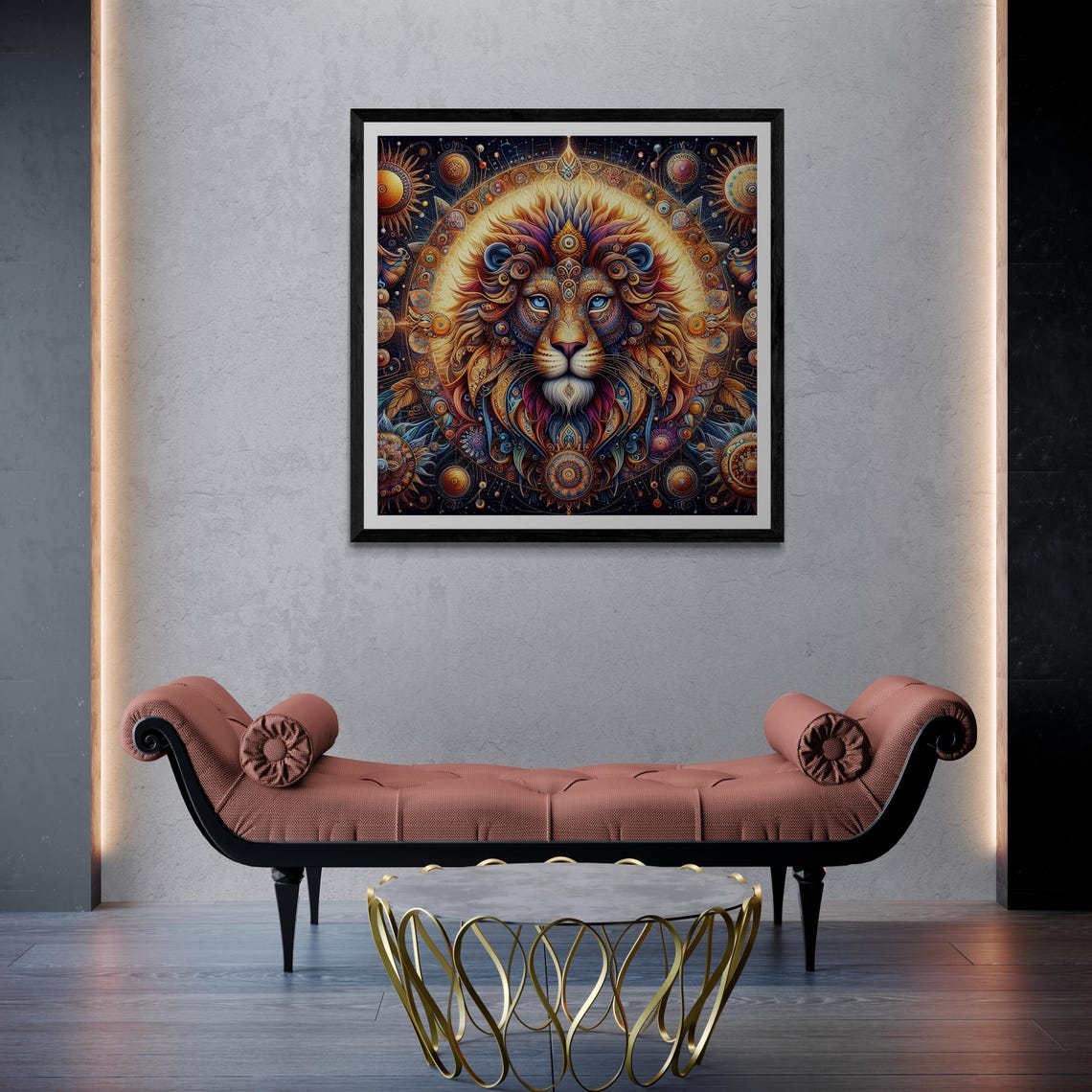 The Couragious Lion Spirit Animal. Mystical. Astrology. Spiritual ...