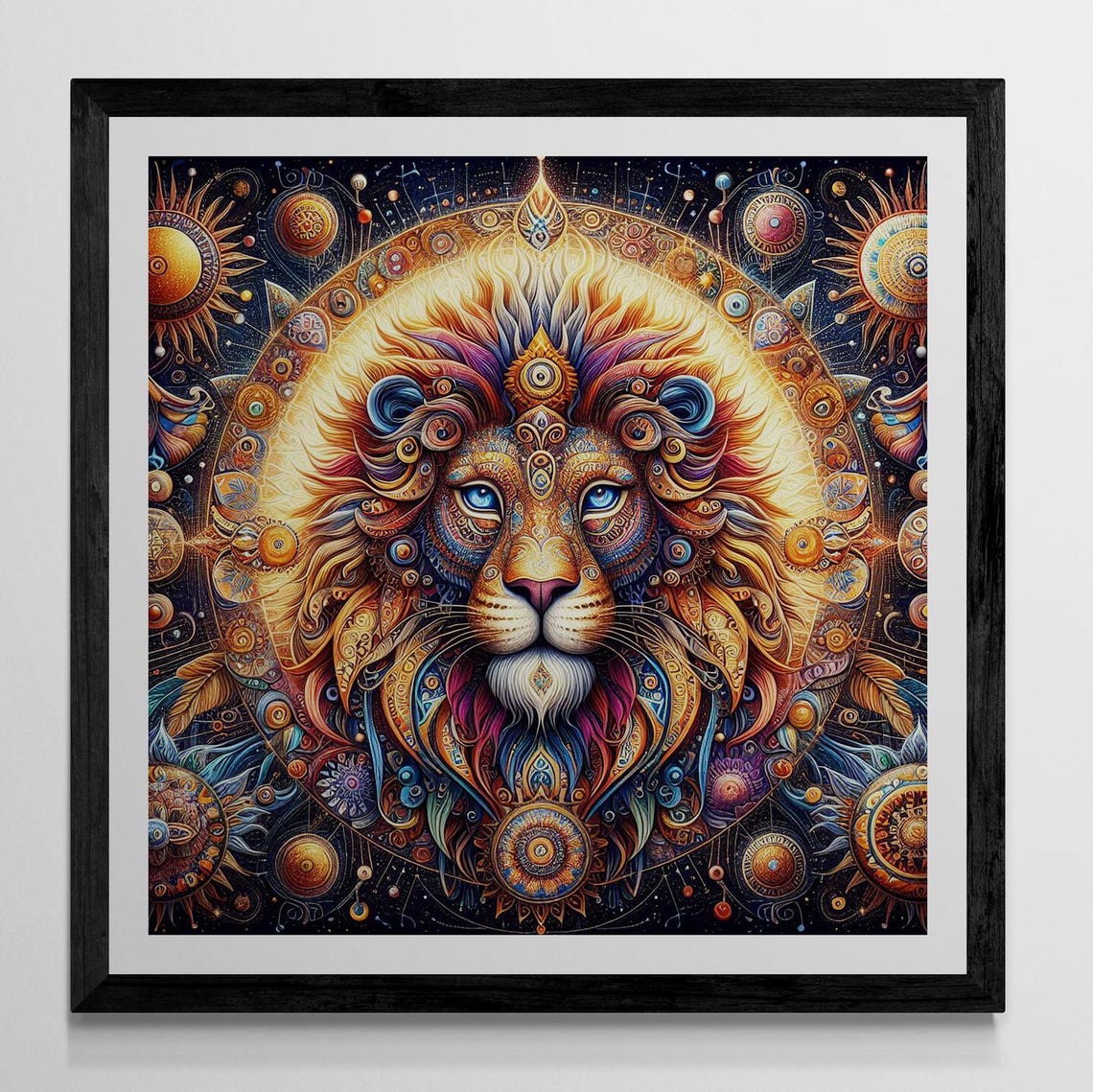 The Couragious Lion Spirit Animal. Mystical. Astrology. Spiritual ...