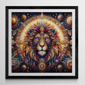 The Couragious Lion Spirit Animal. Mystical. Astrology. Spiritual ...