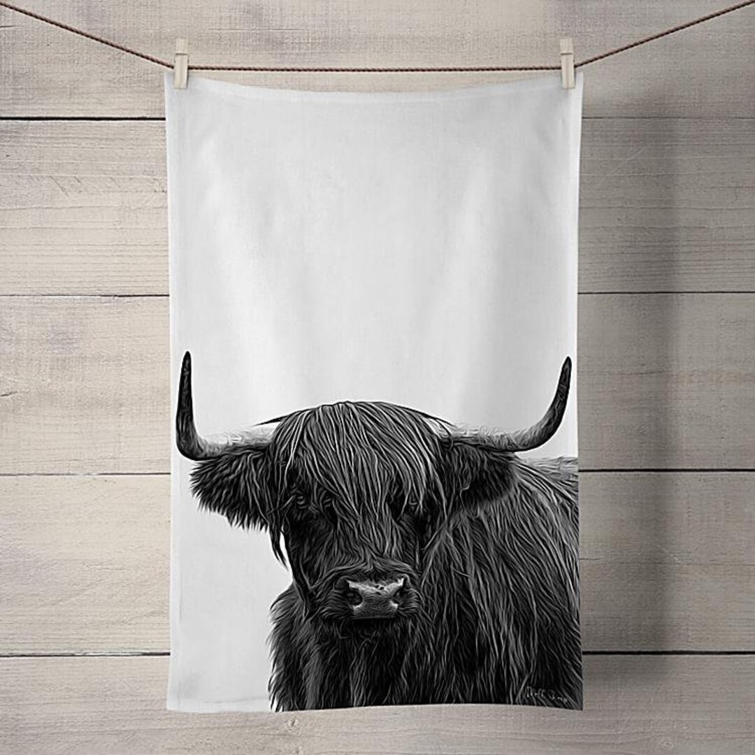 Hamish Mccoo Tea Towel. 100% Organic Cotton. Washing Up. Dish Dry. New ...