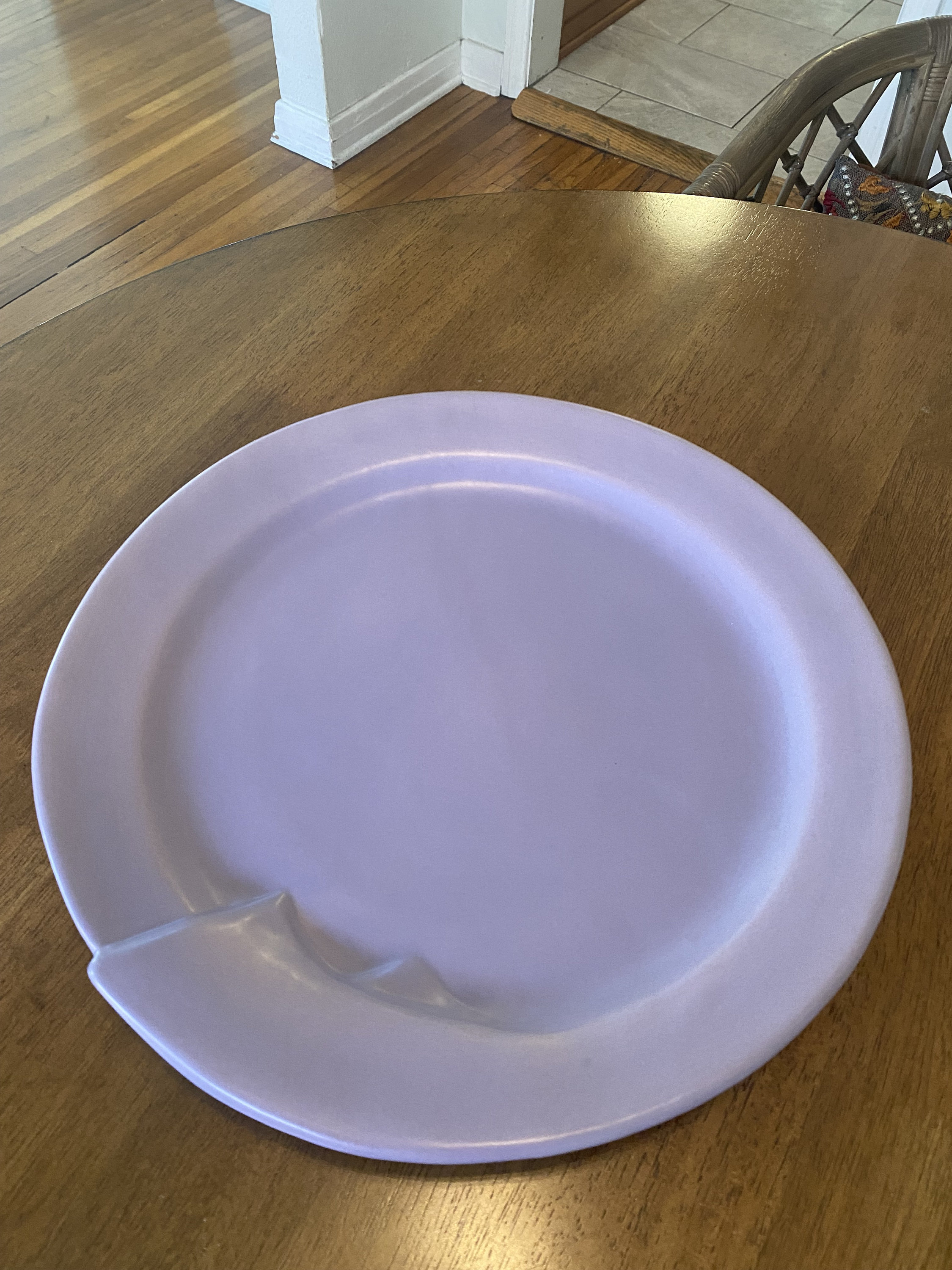 Vintage Julie Sanders Cyclamen Pottery Large Light Purple Platter 15 ...