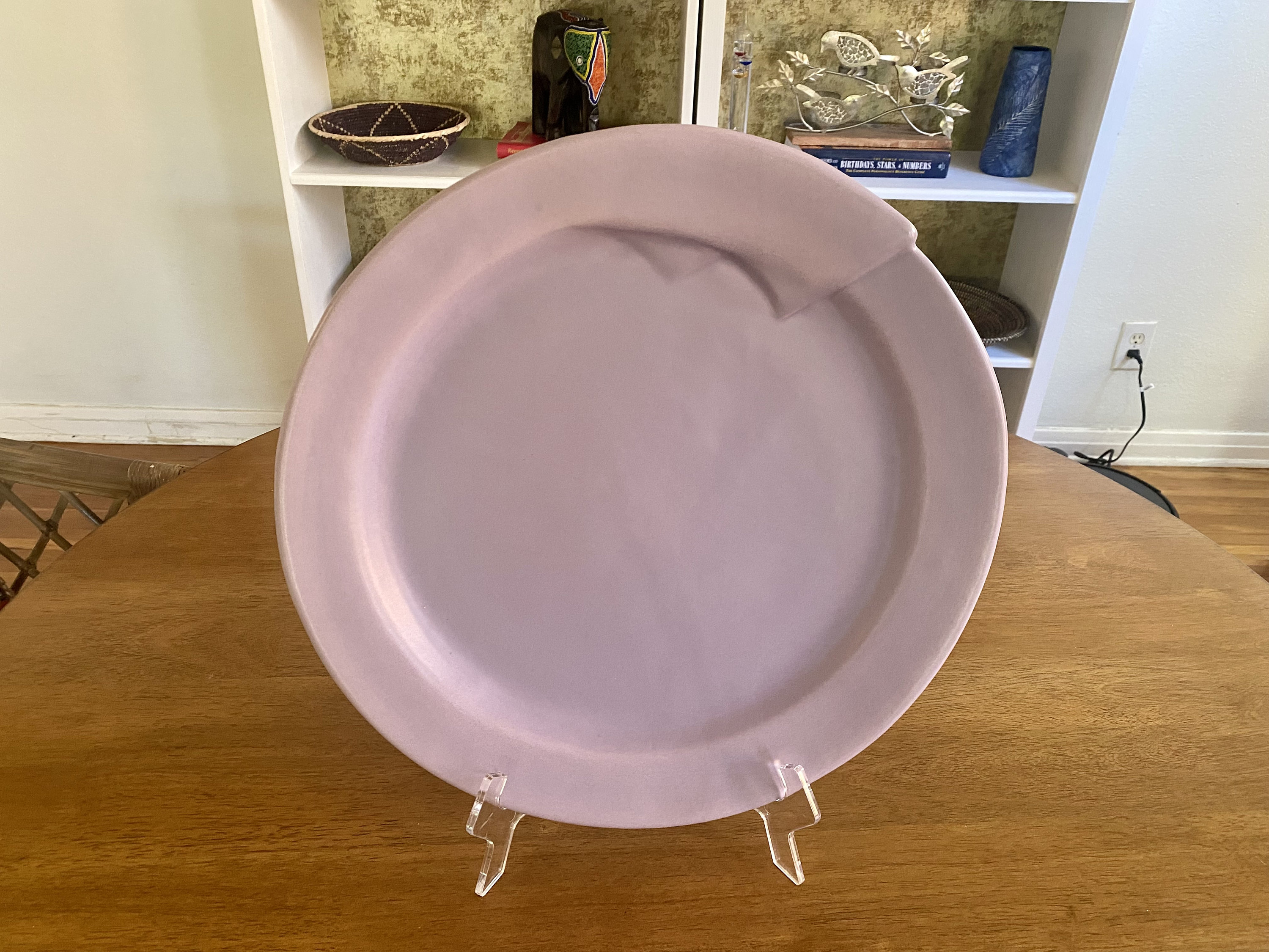 Vintage Julie Sanders Cyclamen Pottery Large Light Purple Platter 15 ...