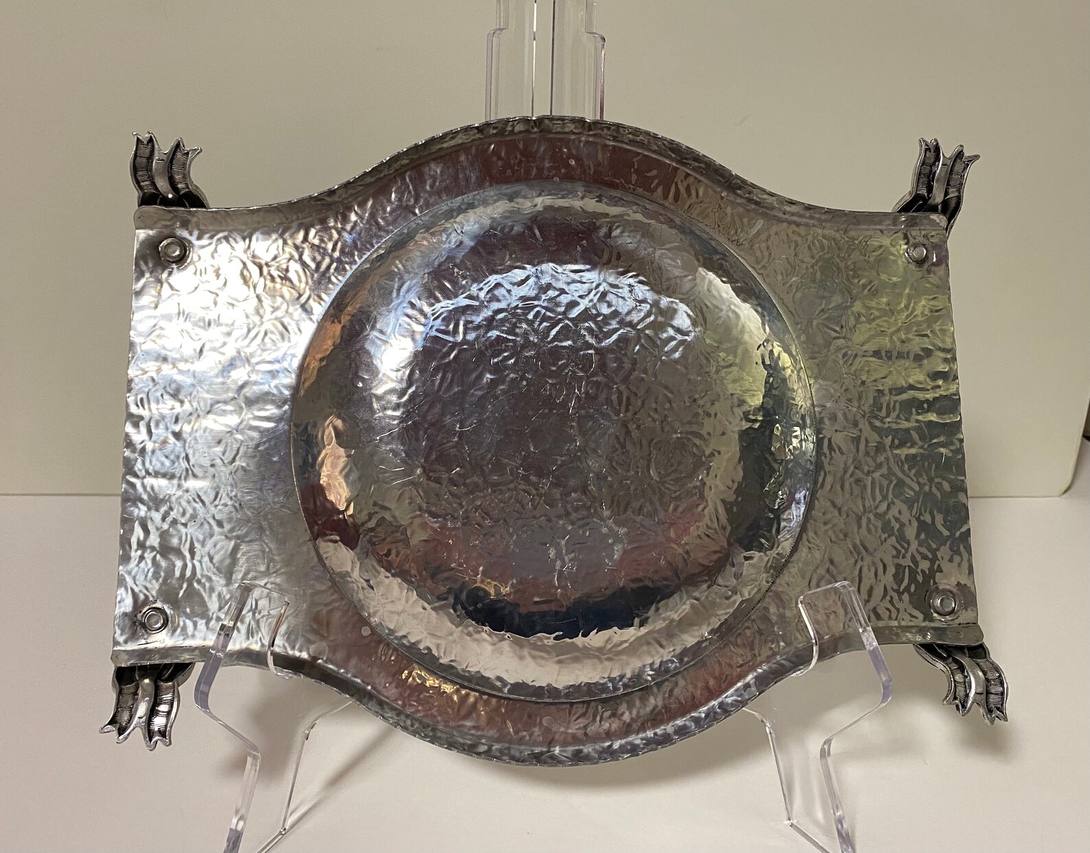 Rodney Kent Floral Hand Wrought Aluminum #440 Serving Tray - Etsy