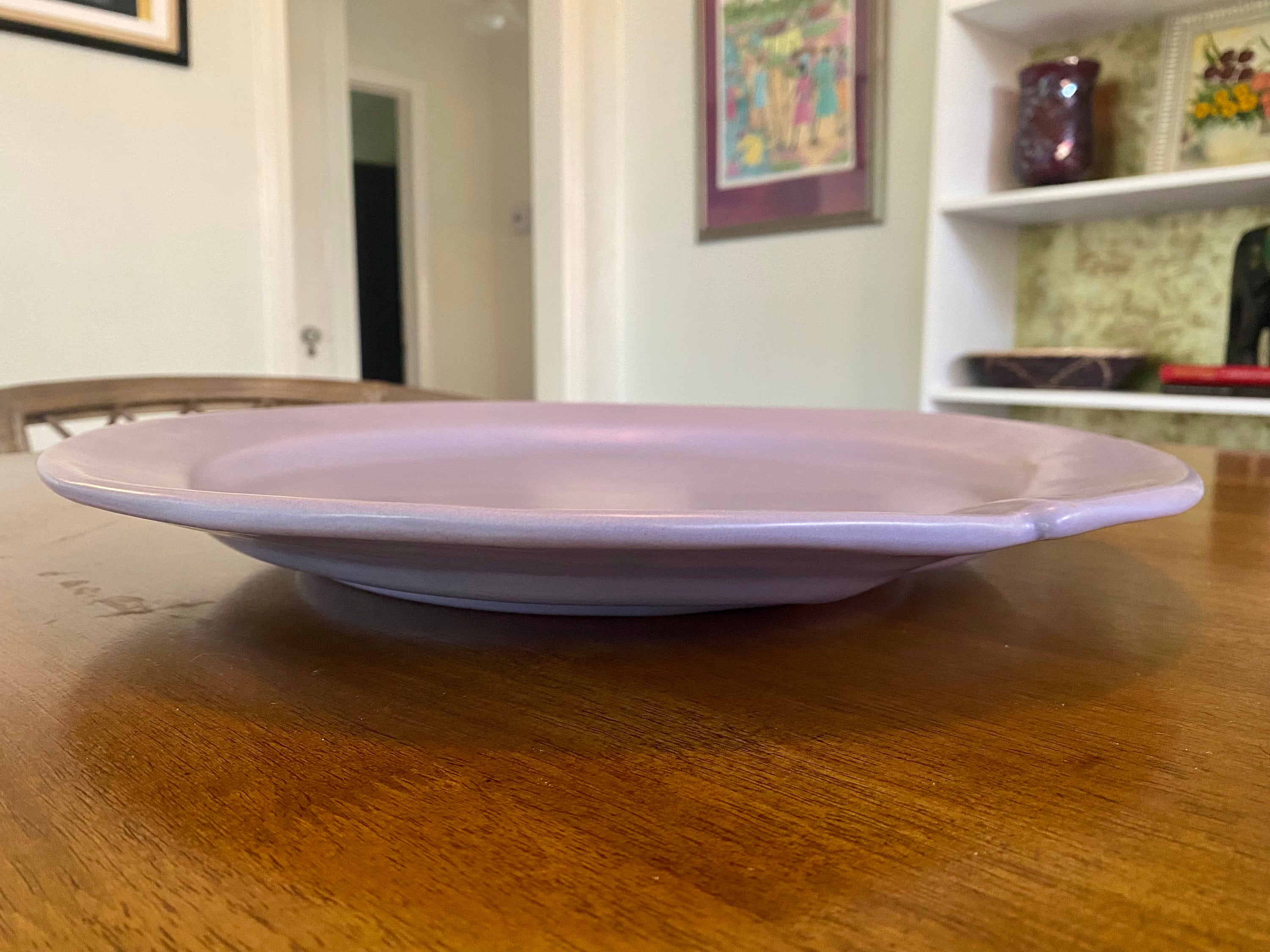 Vintage Julie Sanders Cyclamen Pottery Large Light Purple Platter 15 ...