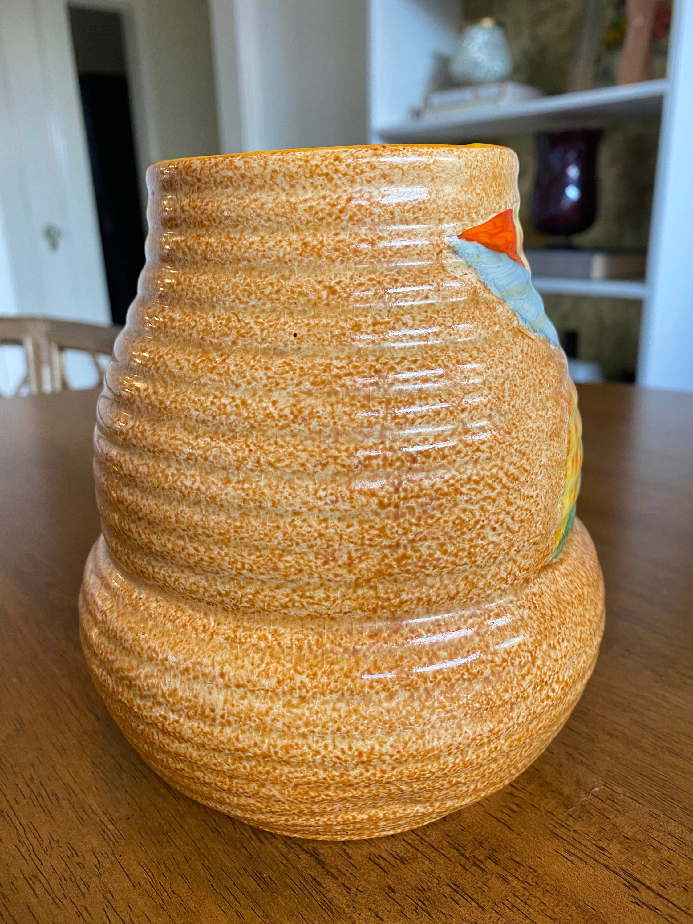 Wadeheath Ware Art Deco Ridged Pottery Vase/pot 212, Vintage, 1930s, - Etsy