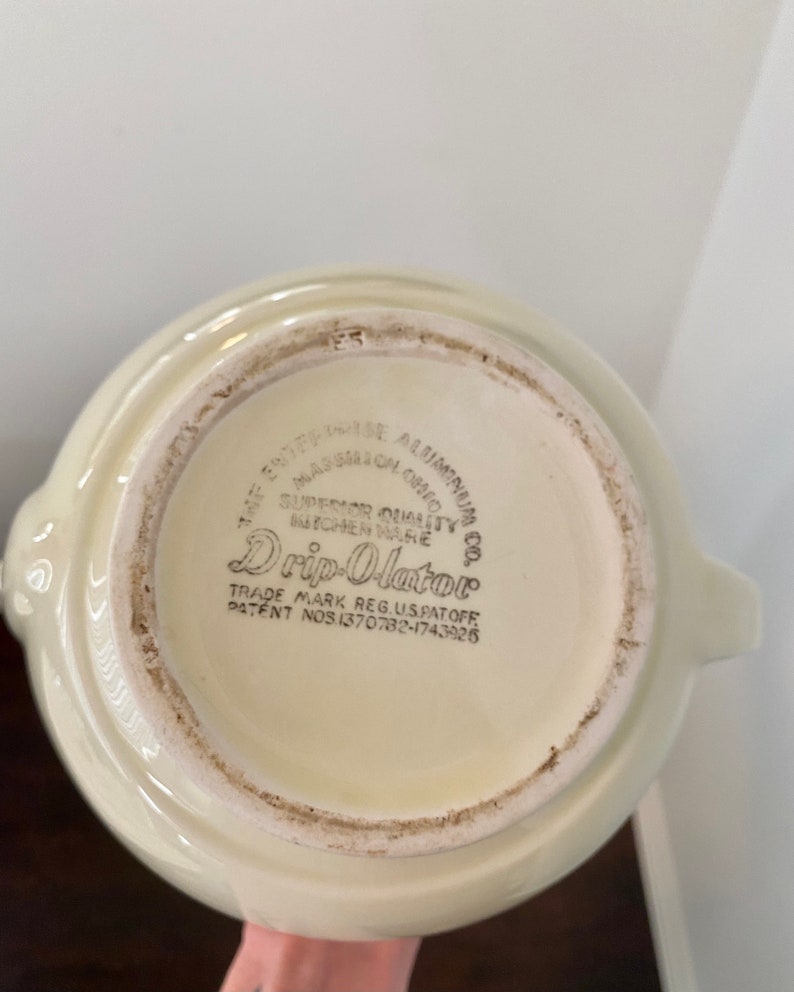 Vintage Drip-o-lator Viking Teapot Flamingo Pattern by Hall Pottery for ...