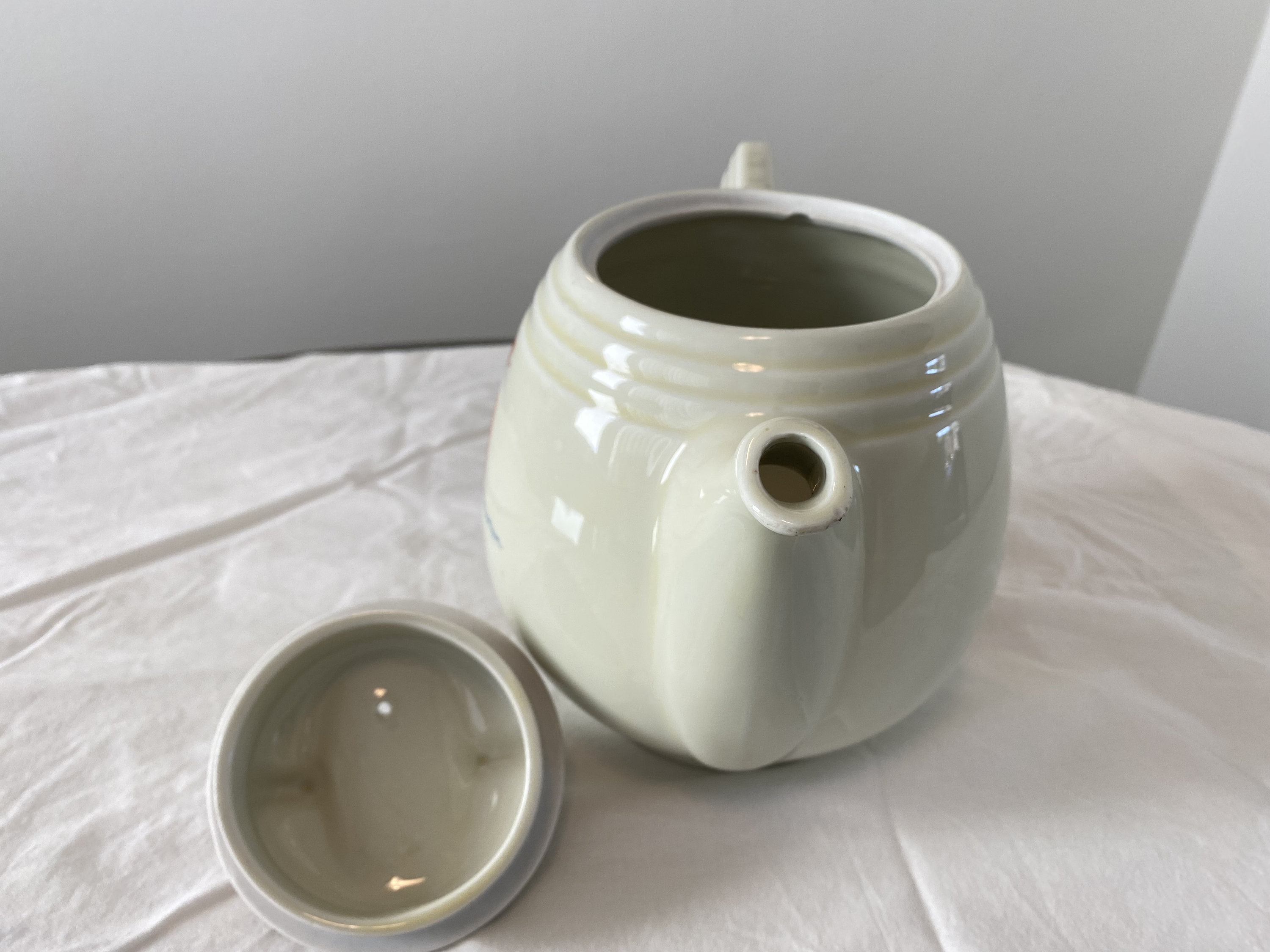 Vintage Drip-o-lator Viking Teapot Flamingo Pattern by Hall Pottery for ...