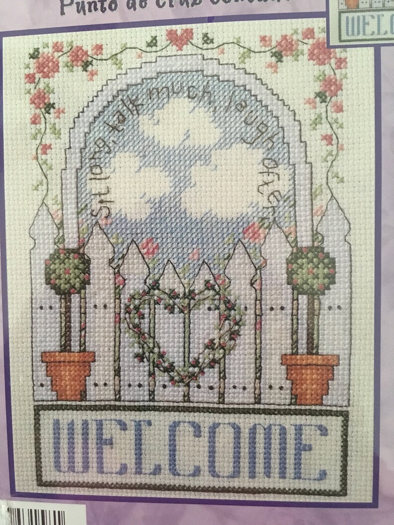 Welcome Counted Cross Stitch by Bucilla 43158 - Etsy Australia