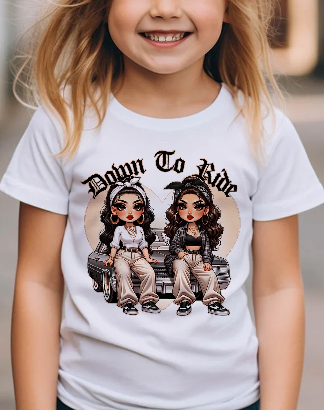 Lowrider Girls Down to Ride Tshirt, Kid's T-shirt, Chicano Old School ...