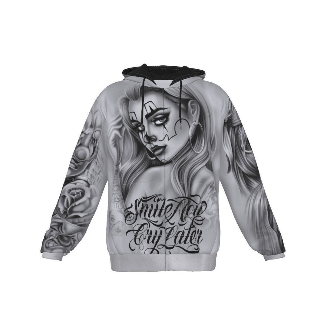 Smile Now Cry Later Comedy and Tragedy Mask All-over Print Men's Heavy ...