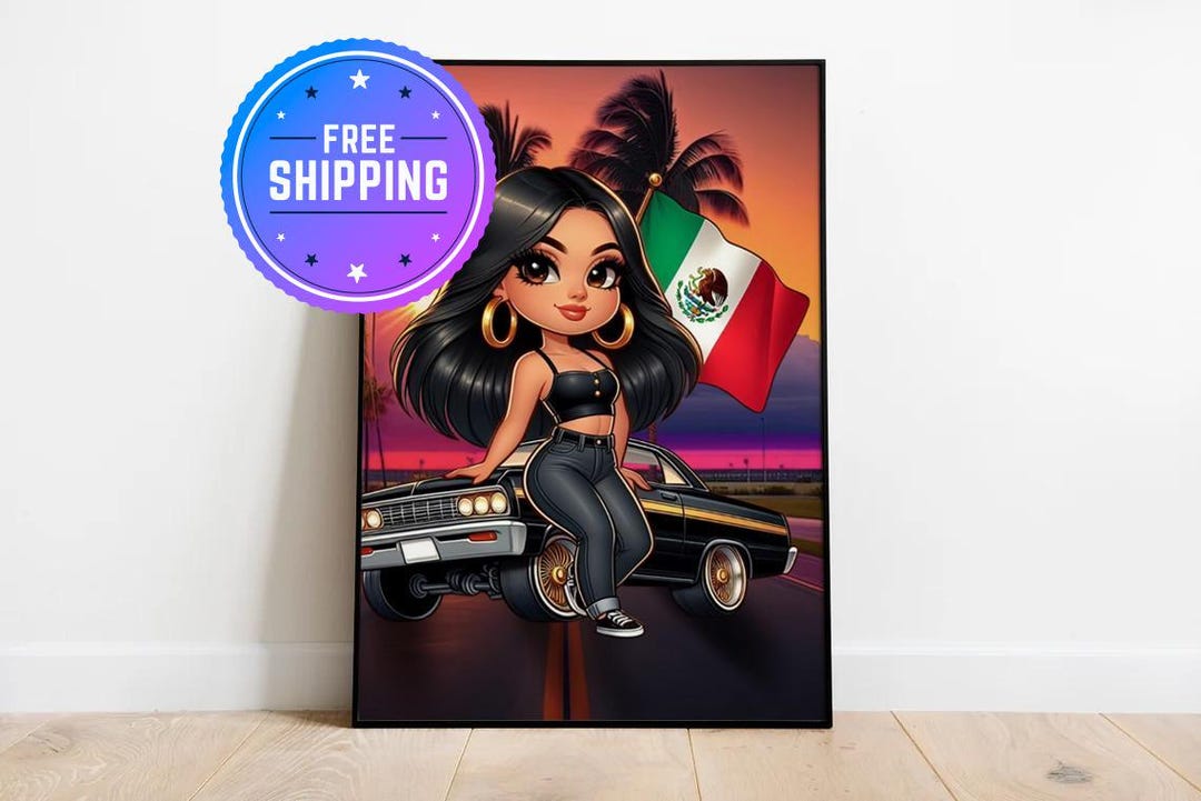 Chicano Art Print Poster With Premium Matte Paper Finish Unique Graphic ...
