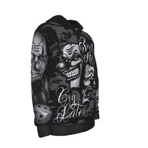 Smile Now Cry Later Hoodie Traditional Tattoo Sweatshirt, Black ...