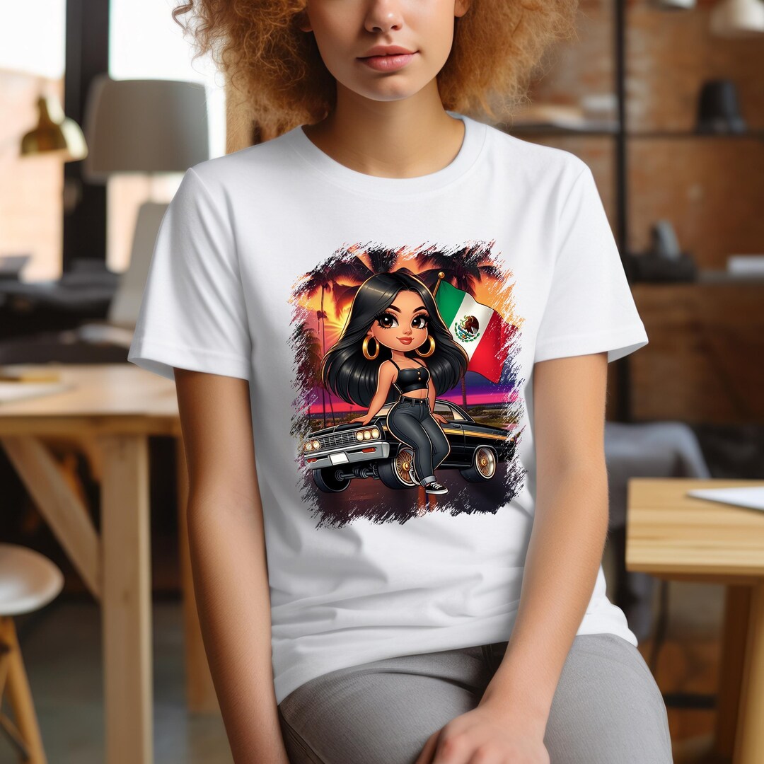 Women's Lowrider T-shirt: Cholo Graphic Tee - Chicano Art - Etsy