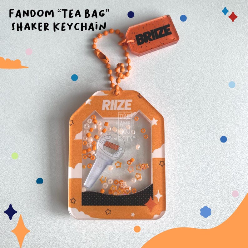 Fandom "tea Bag" Keychain Shaker KPOP - Etsy