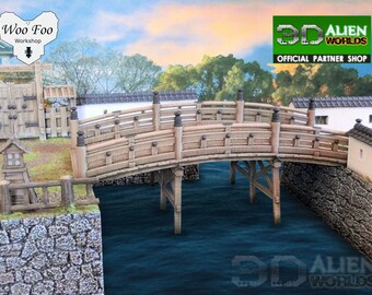 Samurai wooden bridge 28mm 3D printed terrain test of honour | Etsy