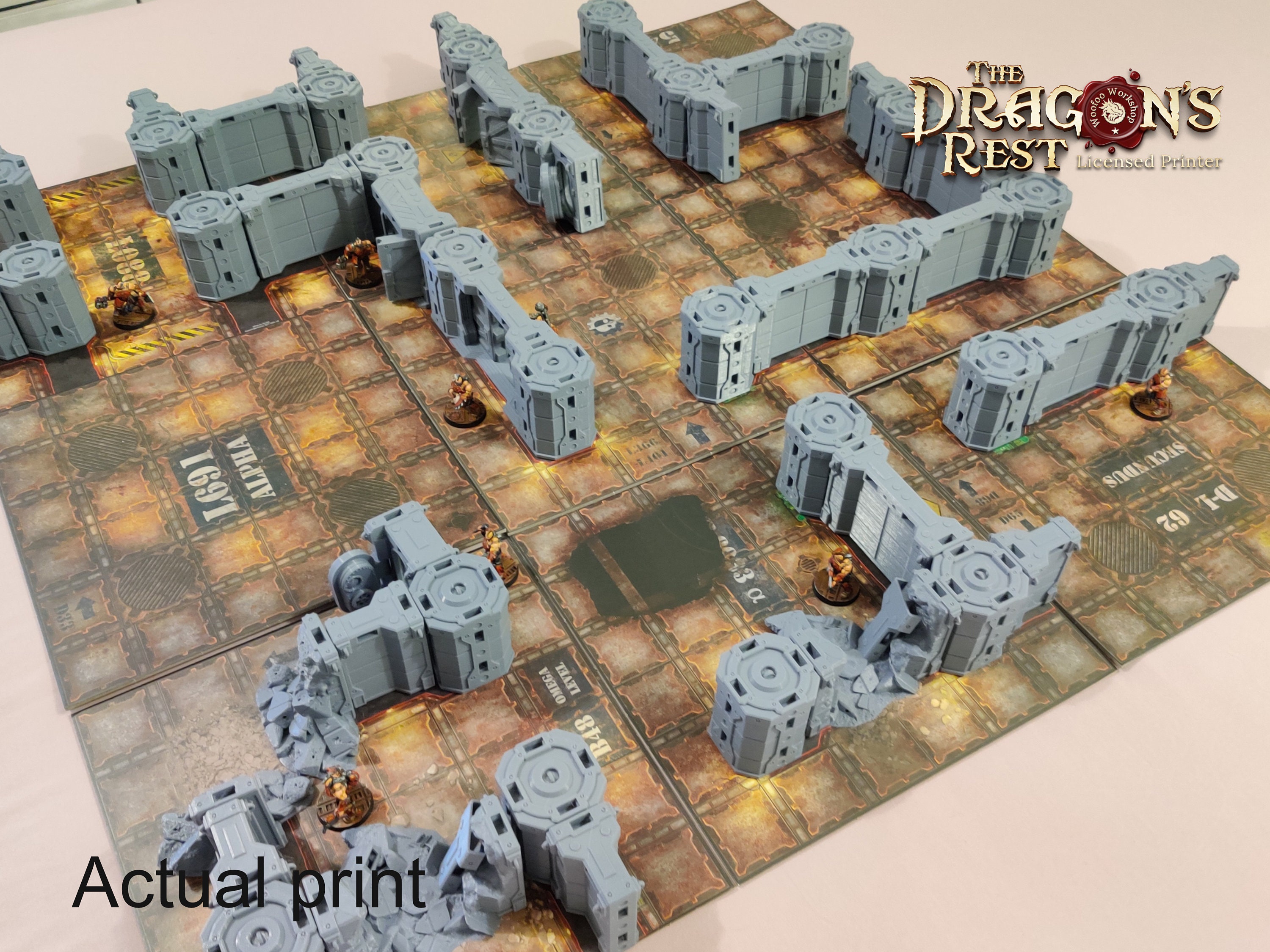 Sector Fatalis 3d Printed Terrain, Boxed Game, Sci Fi - Dragons Rest ...