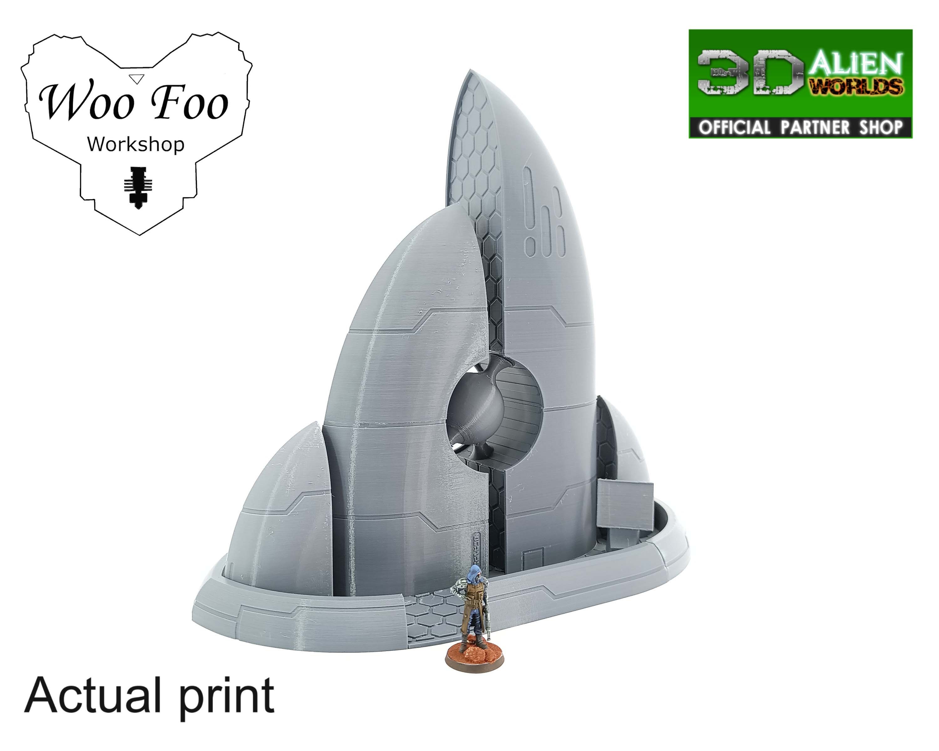 Tau Taui Teleporter 3D printed Gaming Terrain 3D Alien Worlds Role ...