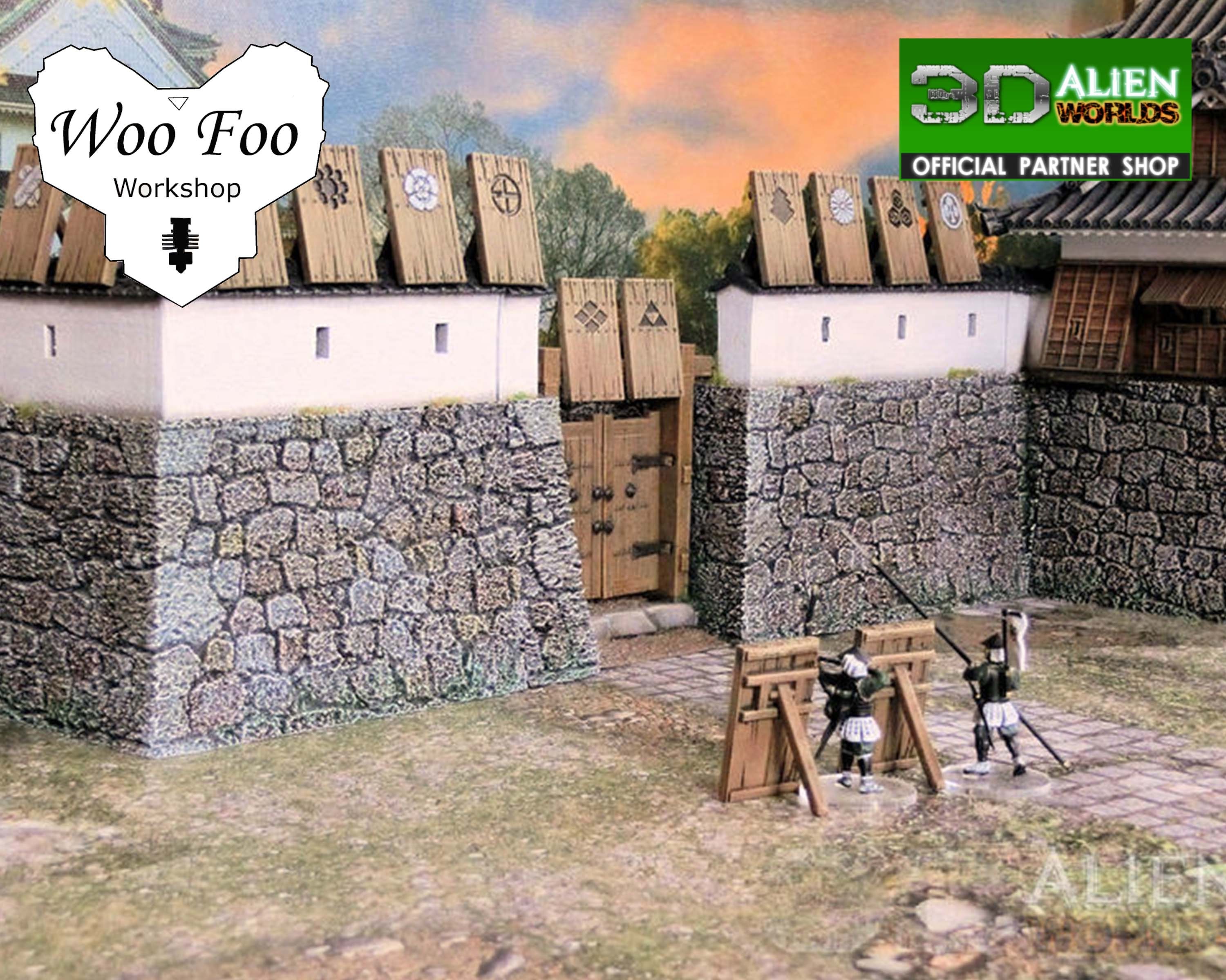 Samurai Pavises Set 28mm 3D Printed Gaming Terrain 3D Alien - Etsy UK