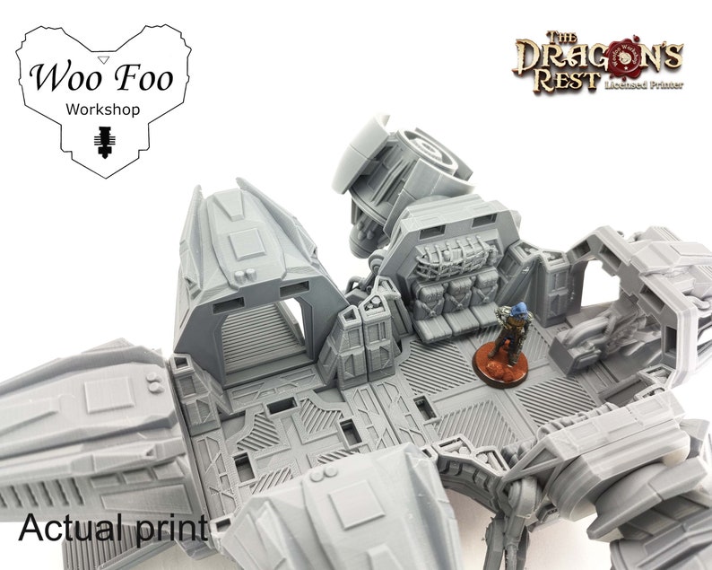 Sci Fi Dragonfly Heavy Dropship Terrain Infinity Wargaming | Etsy