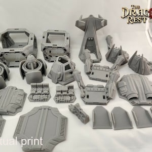 Sci Fi Dragonfly Heavy Dropship terrain 40k infinity | Etsy