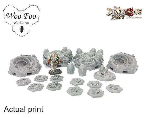 Tile Sized Dreaded Ambull Set Compatible 3D Printed Terrain - Etsy