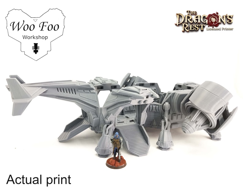 Sci Fi Dragonfly Heavy Dropship Terrain Infinity Wargaming | Etsy