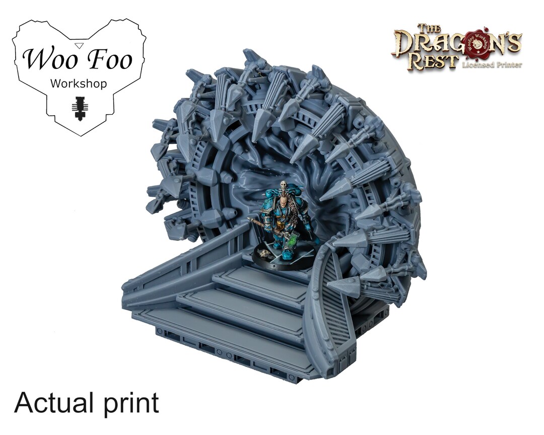 Sci Fi Warp Gate Large Open Version 3D Printed Scatter Terrain Dragons ...