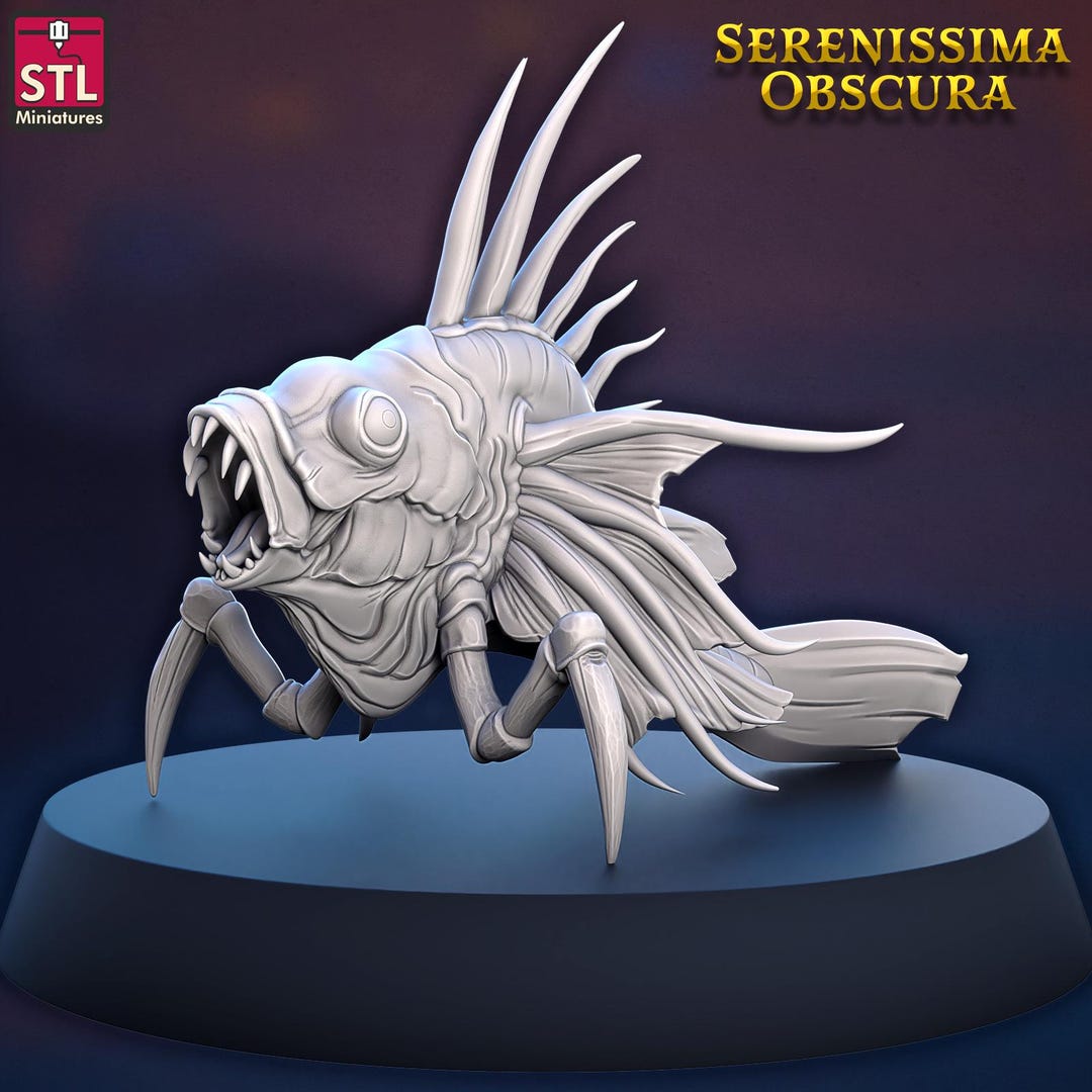 Serenissima Obscura Mutated Animals Fish - STL Miniatures - Etsy
