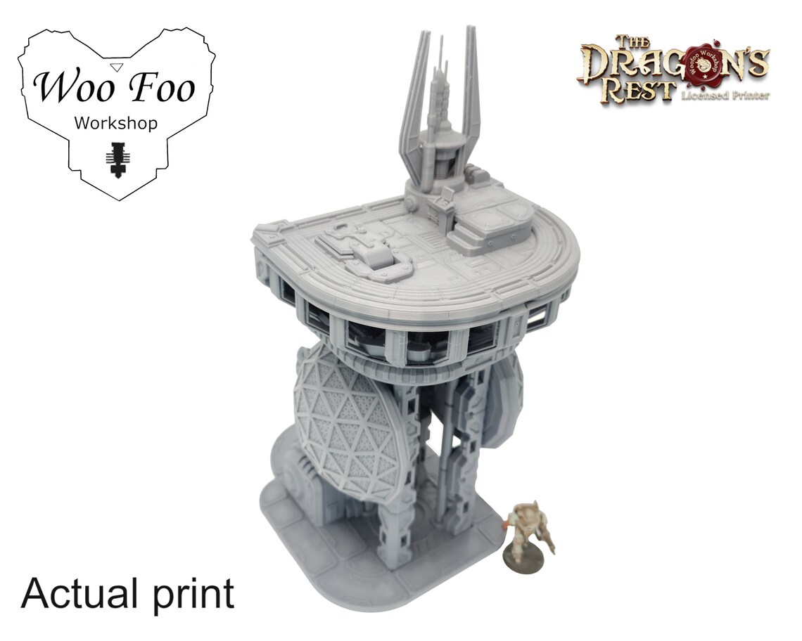 Sci Fi Scatter Control Tower 3D Printed Terrain Dragons Rest - Etsy